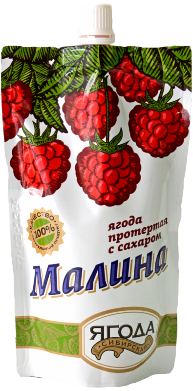Малина протёртая с сахаром сава 0,28 кг