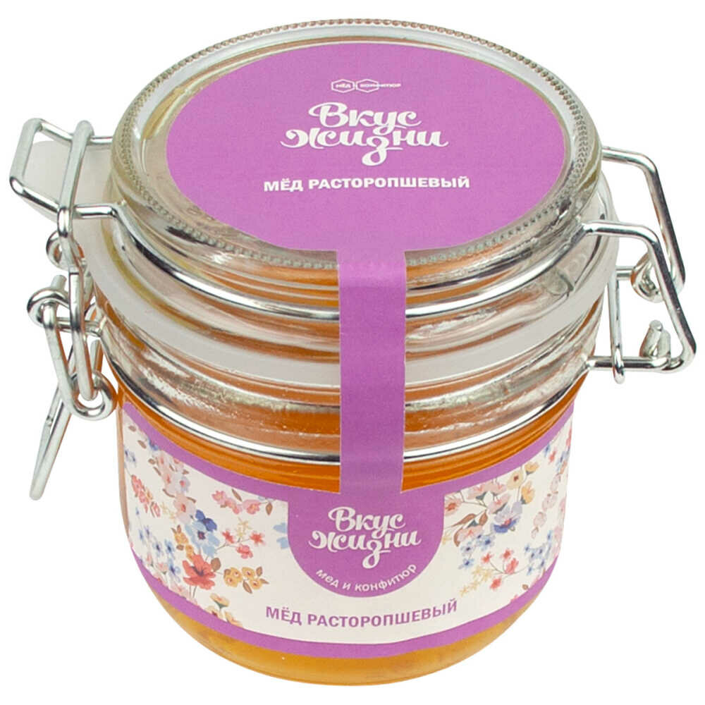 Мёд расторопшевый с бугельным замком Вкус Жизни New 250 гр.