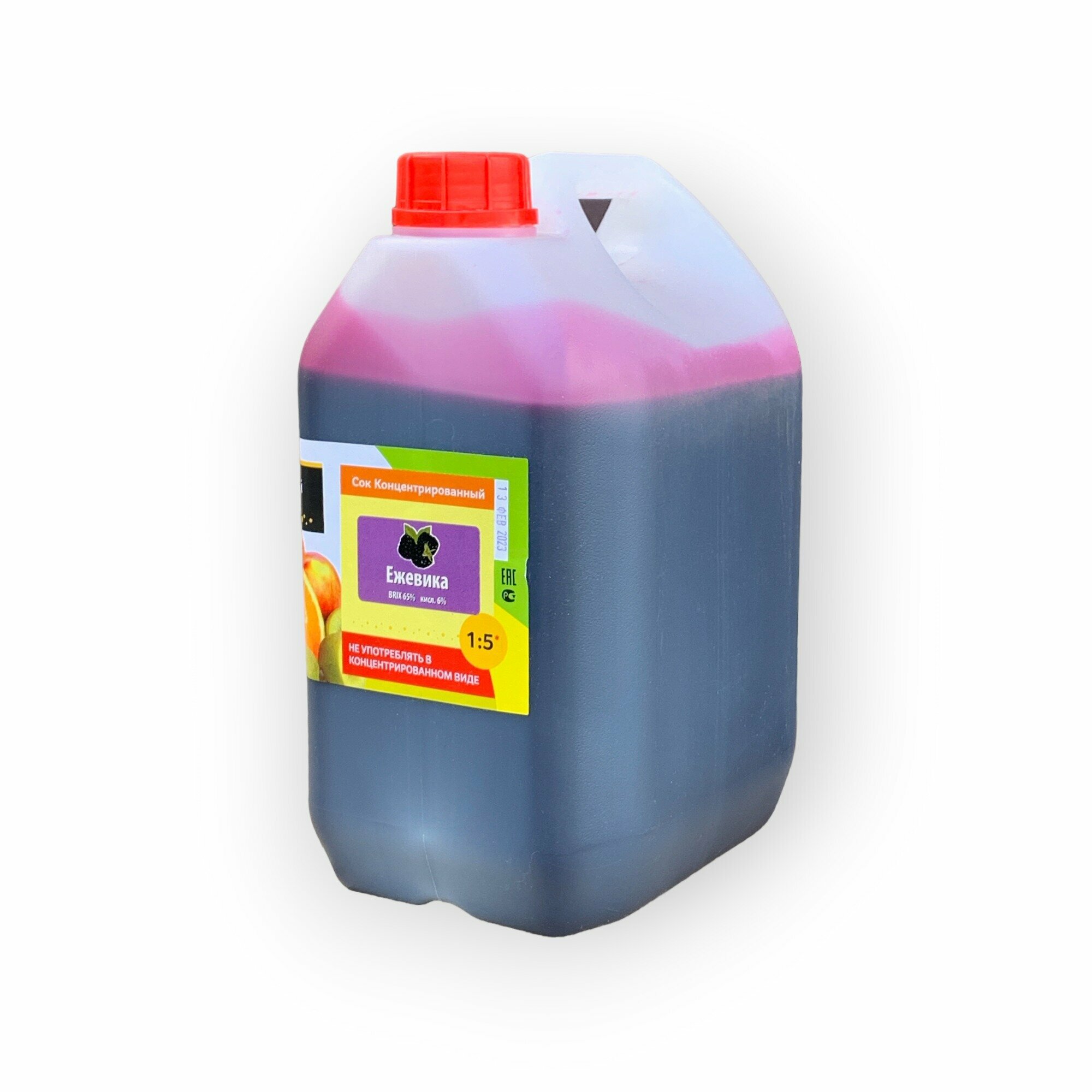 Концентрированный сок Ежевика, канистра 5 кг