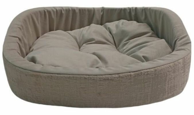 HOMEPET Диванчик-лежак для домашних животных Indigo latte №2, бежево-золотистый, 49 см х 43 см х 17 см