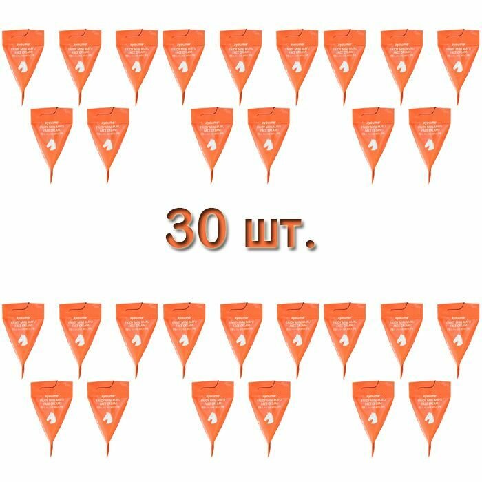Ayoume Питательный крем для лица с лошадиным жиром в пирамидках 30 шт, 90 г Enjoy Mini Mayu Face Cream