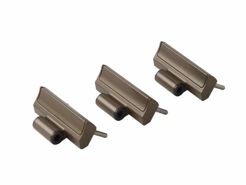 Петля на створке 20 мм Patio FOLD Alu, 3 шт, темная бронза