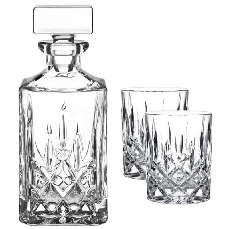 Nachtmann Набор для виски из 2-х хрустальных стаканов и штофа Noblesse (91899)