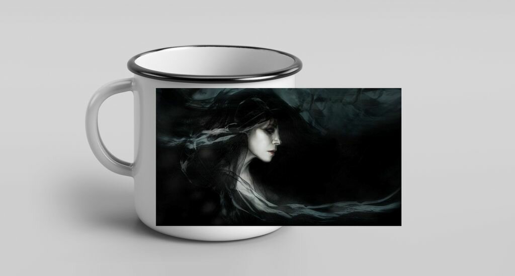 Кружка эмалированная Готика, Gothic №6