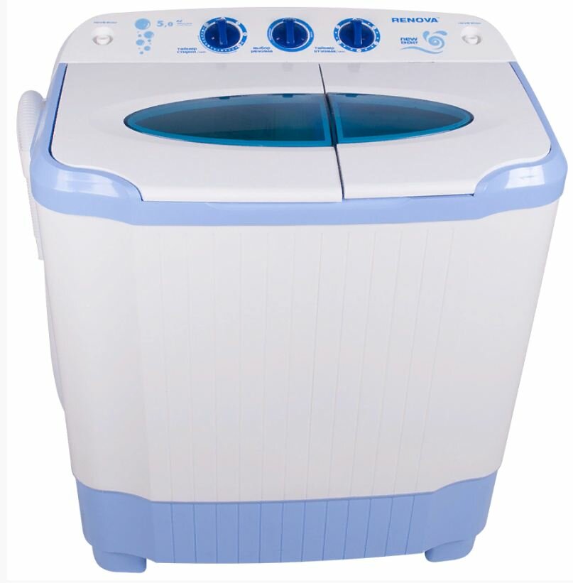 Стиральная машина RENOVA WS-50PET /БЕЛ, 5кг, отжим, мех. упр, 65*39, класс А+ /Россия/