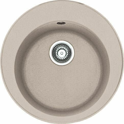 Franke ROG 610-41 мойка для кухни из кварца, ширина 51 см, цвет сахара, в комплекте стоп-вентиль