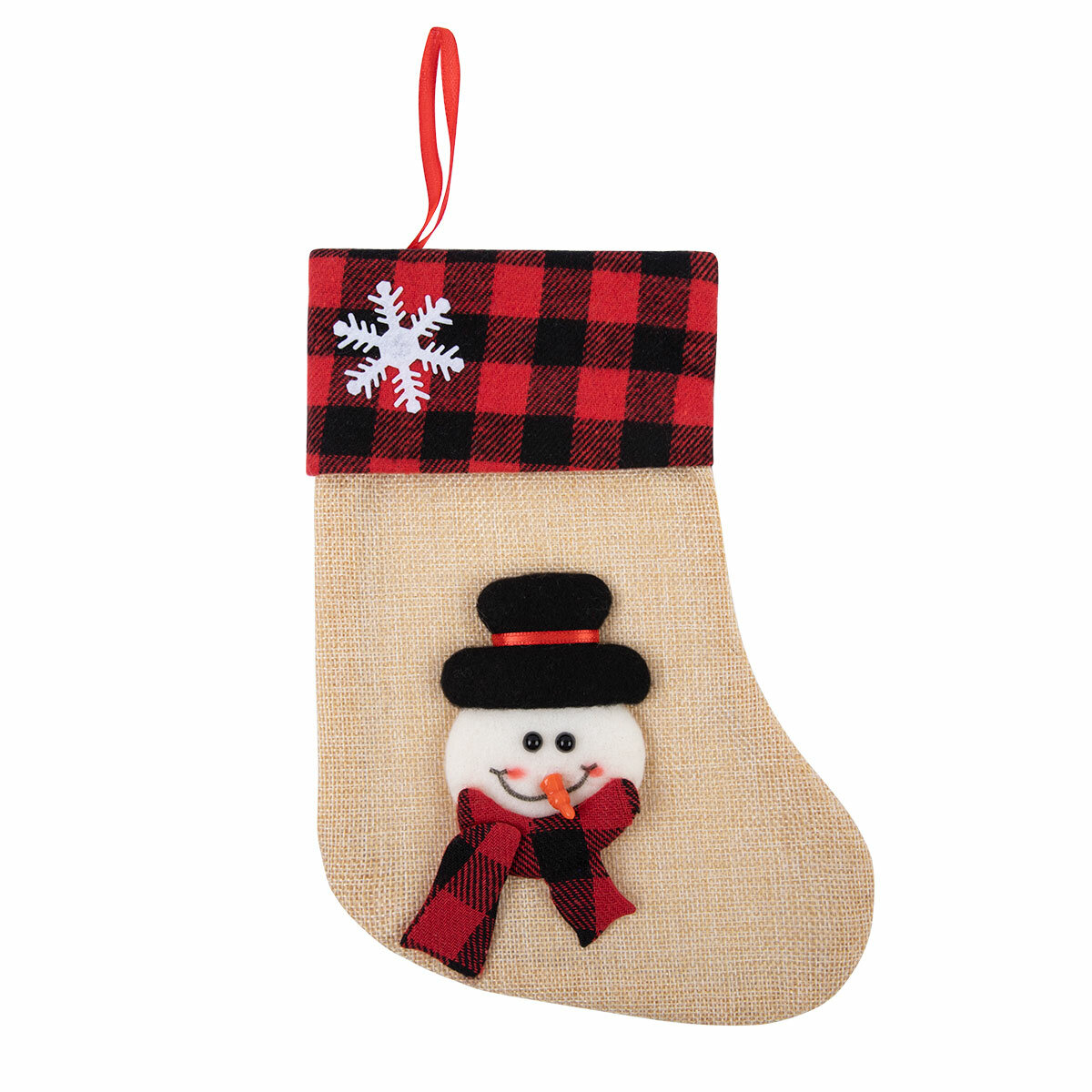 SNOWEEKON SNW-G084 Новогодний носок 15×22 см 1 шт. праздничная деталь интерьера