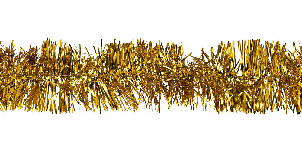 SNOWEEKON SNW-23 Мишура 11 х 200 см 1 шт №06 под золото - декоративная отделка