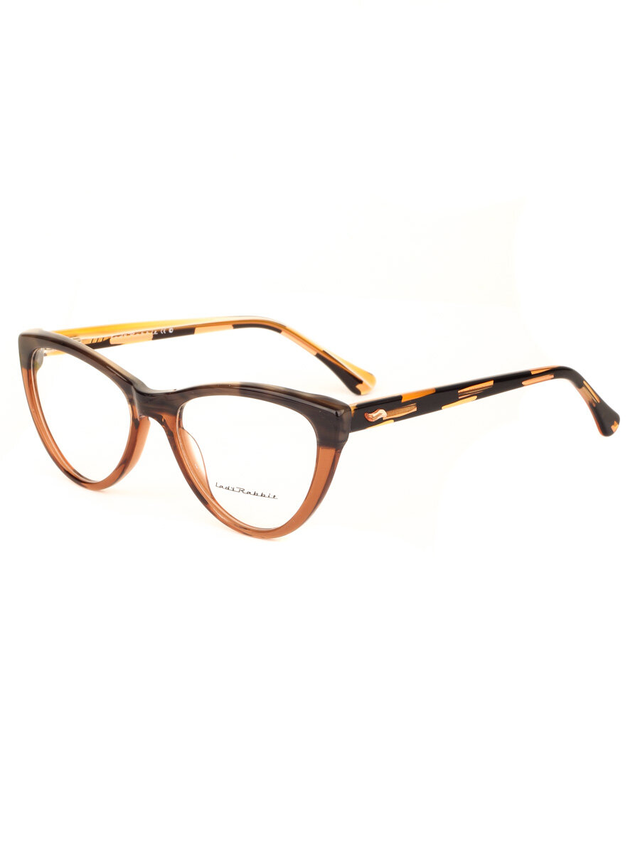 Оправа для очков LadyRabbit FK1882 C8, пластиковая, кошачий глаз
