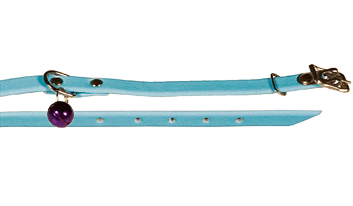 Ошейник для кошек Каскад Synthetic кожа с бубенчиком 10 мм 22 – 28 см (1 шт)