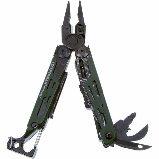 Мультитул Leatherman Signal, 19 функций, зеленый, нейлоновый чехол