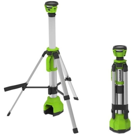 Мачта светодиодная Greenworks осветительная 2-в-1 аккумуляторная , G120WDV, 24V, без АКБ и ЗУ