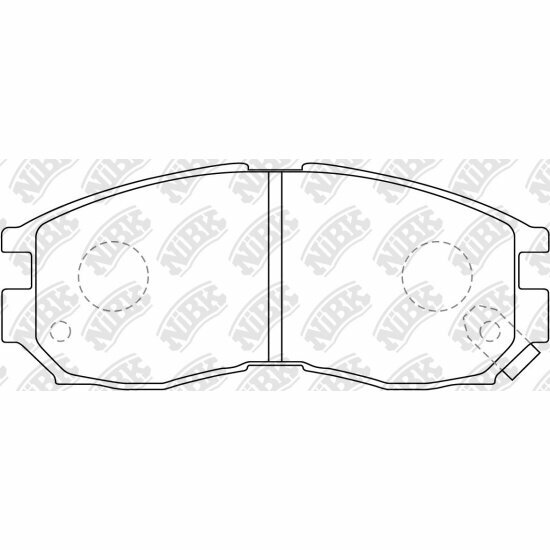 Колодки тормозные дисковые Nibk PN3271, 4 шт