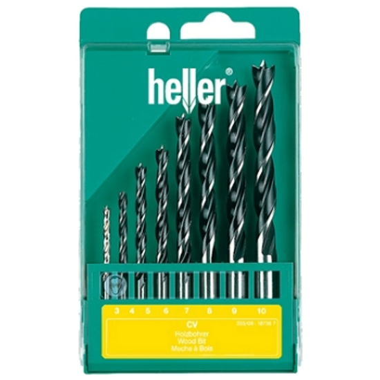 Набор свёрл спиральных Heller CV (8шт)