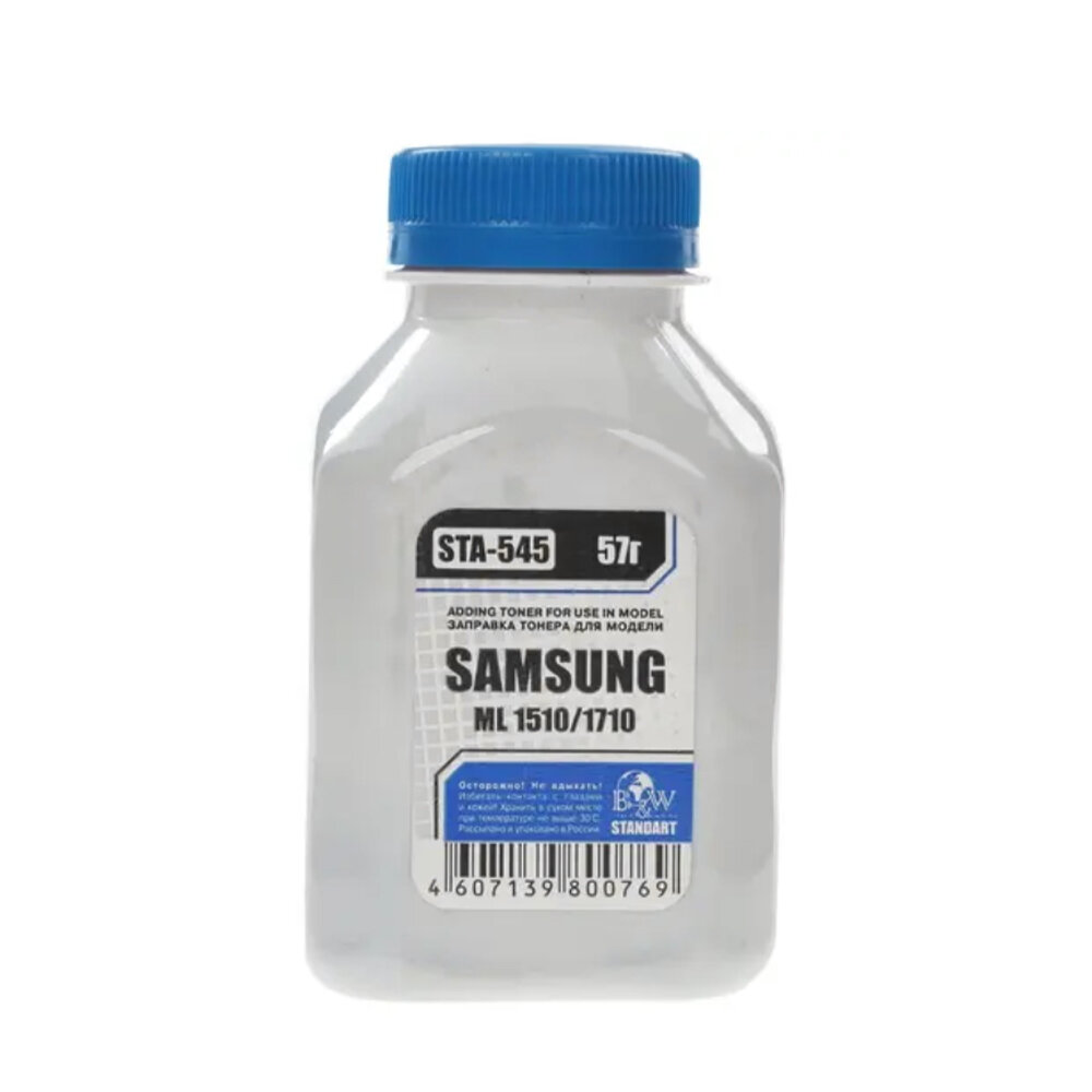 Тонер B&W для SAMSUNG ML-1510, 20, 1660, 65, 1710, 50, 1860, 65, 216x, SCX 3x00, 57 гр {STA-545}