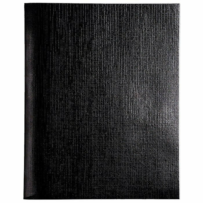 Тетрадь А5 клетка 48 листов бумвинил скоба (Hatber) Metallic Черная арт 48Т5бвВ1. Количество в наборе 4 шт.