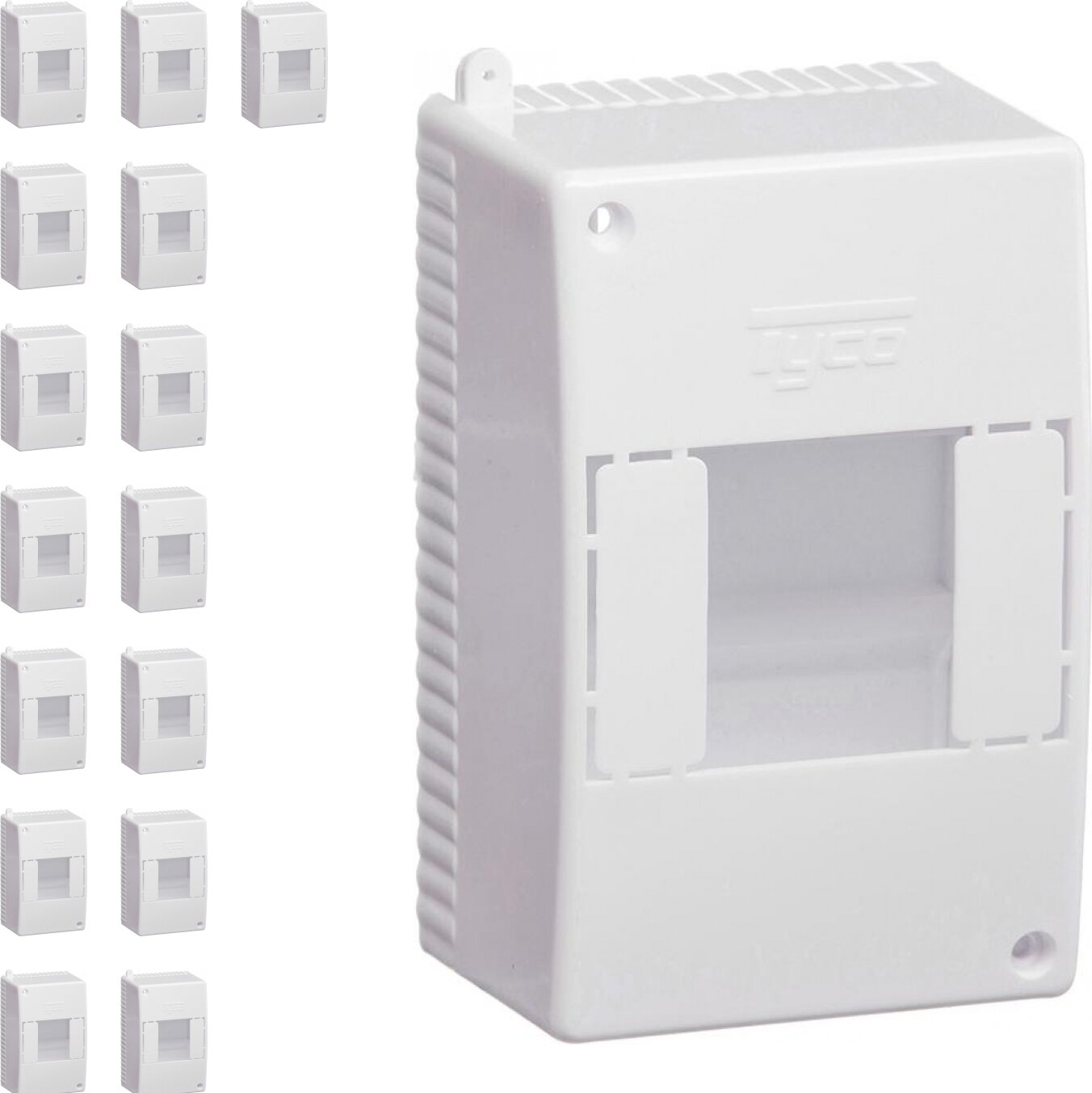 Бокс навесной Tyco 4 модуля IP30 (комплект из 15 шт.)