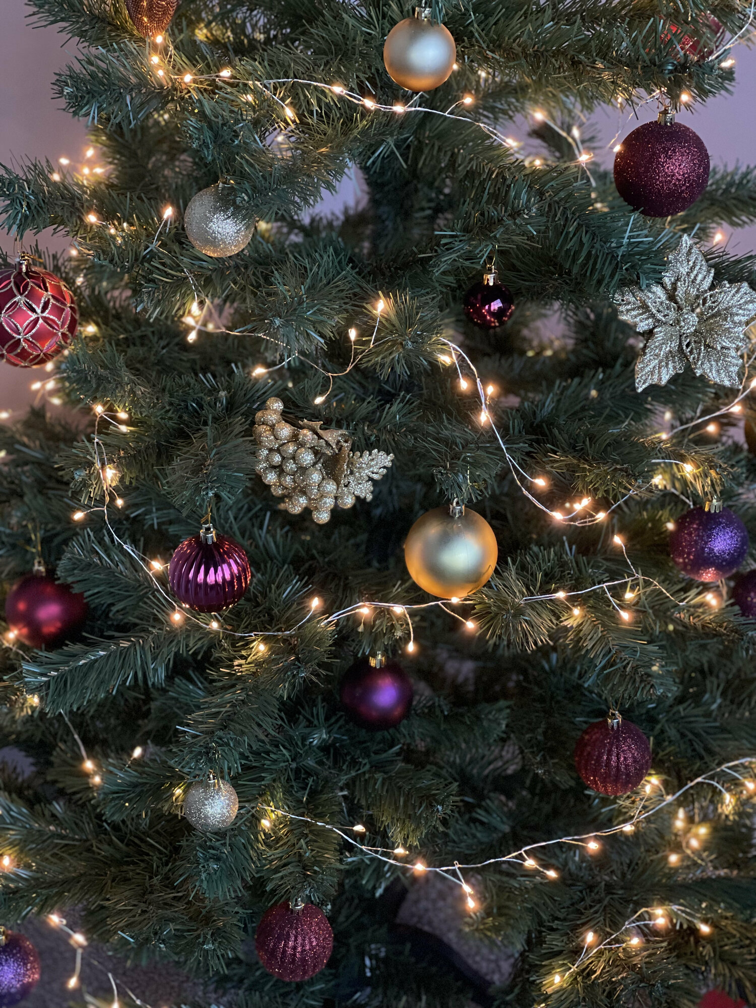 Новогодняя светодиодная елочная гирлянда теплого цвета 500 огней длиной 15м