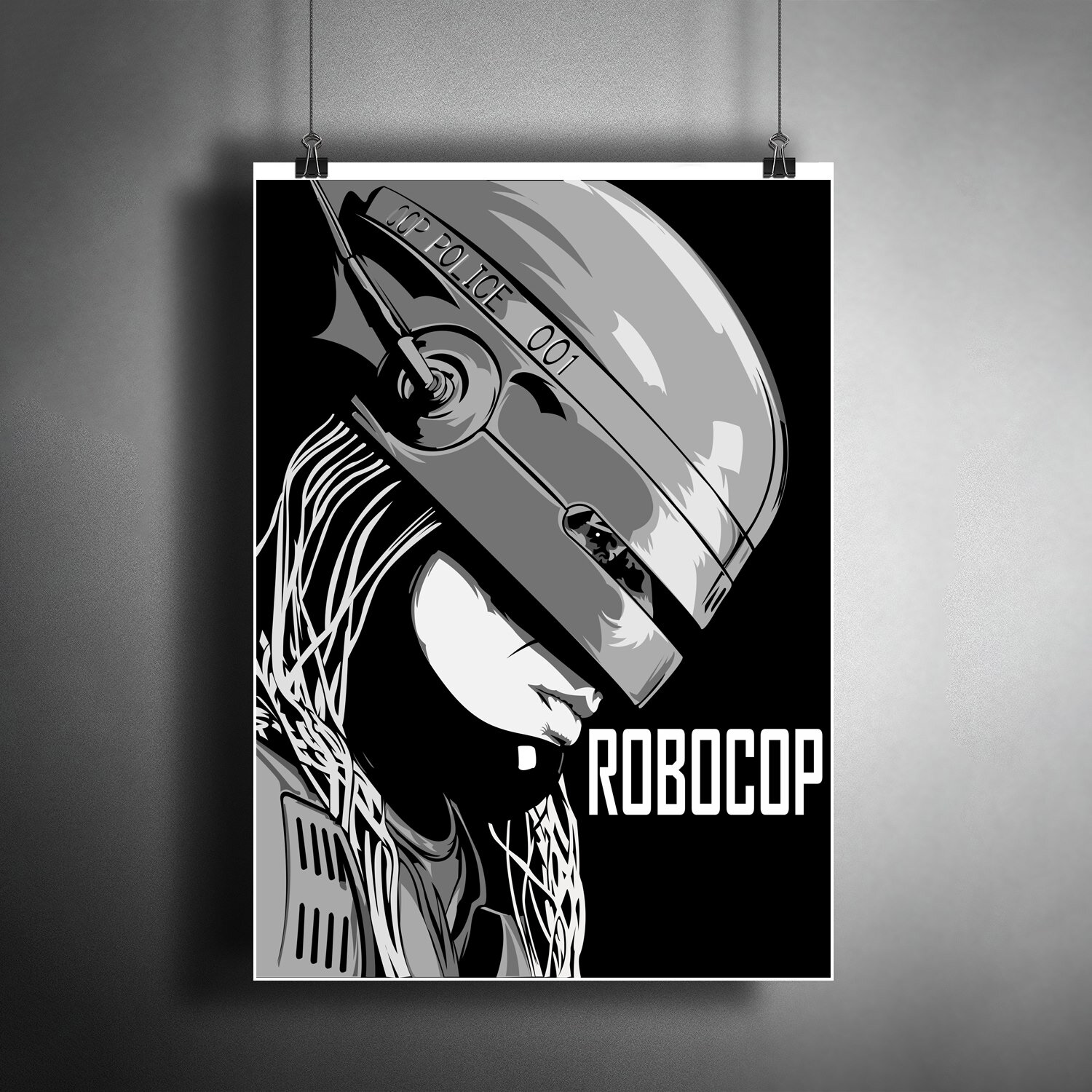 Постер плакат для интерьера "Фильм Пола Верховена: Робокоп. RoboCop"/ Декор дома, офиса, комнаты A3 (297 x 420 мм)