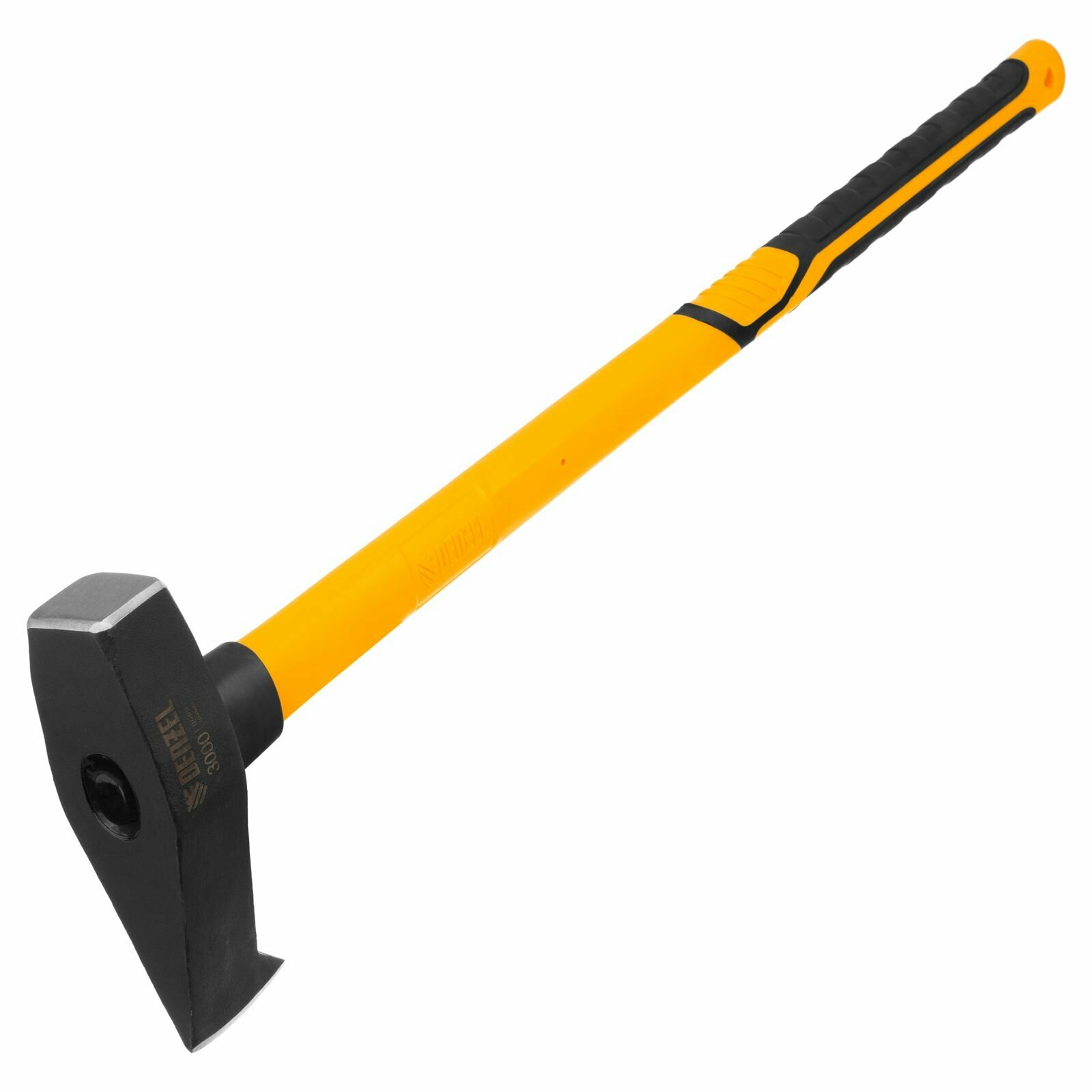 Колун-кувалда DENZEL 3000 г, кованая, фибергласовая рукоятка c TPR покрытием, 880 мм (21851)