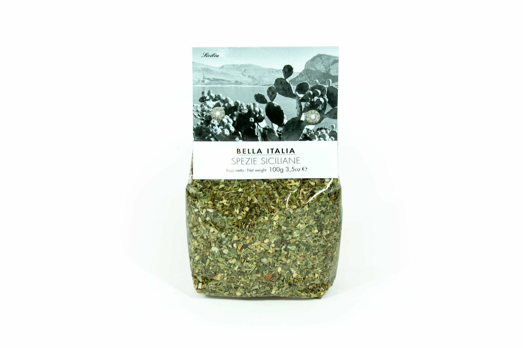 Специи сицилийские, смесь специй мяса на гриле, запекания рыбы и ароматизации соусов, BELLA ITALIA, UMBRO, 0,1 кг (пл/пак)
