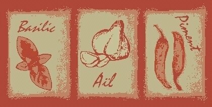 Ковер циновка на пол на кухню в гостиную 67х140 см светлый бежевый современный безворсовой 203615 KoverVDom