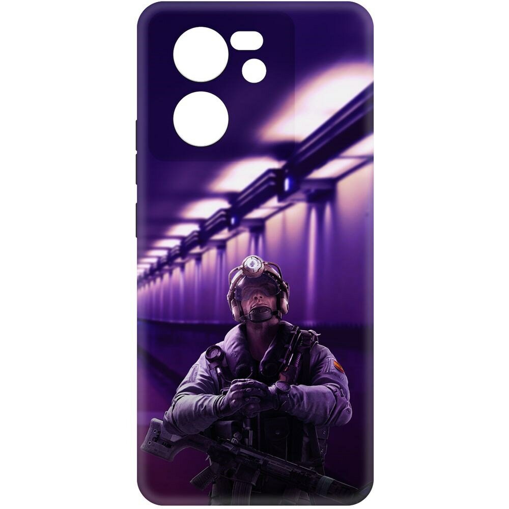 Чехол-накладка Krutoff Soft Case Cтандофф 2 (Standoff 2) - Неон для Xiaomi 13T черный