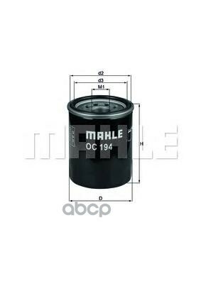 Фильтр масляный NISSAN MAXIMA QX/PATHFINDER/KIA SPORTAGE/FORD PROBE Mahle/Knecht арт. OC194