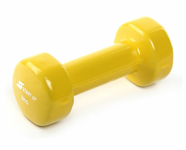 Гантель виниловая Start Up NT08010/353655 2 кг yellow