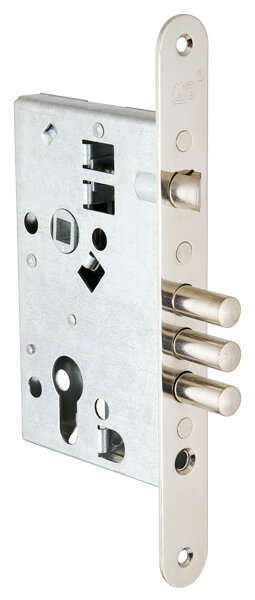 Замок врезной цилиндровый с защелкой про-САМ ЗВ4-3/55 /78919/