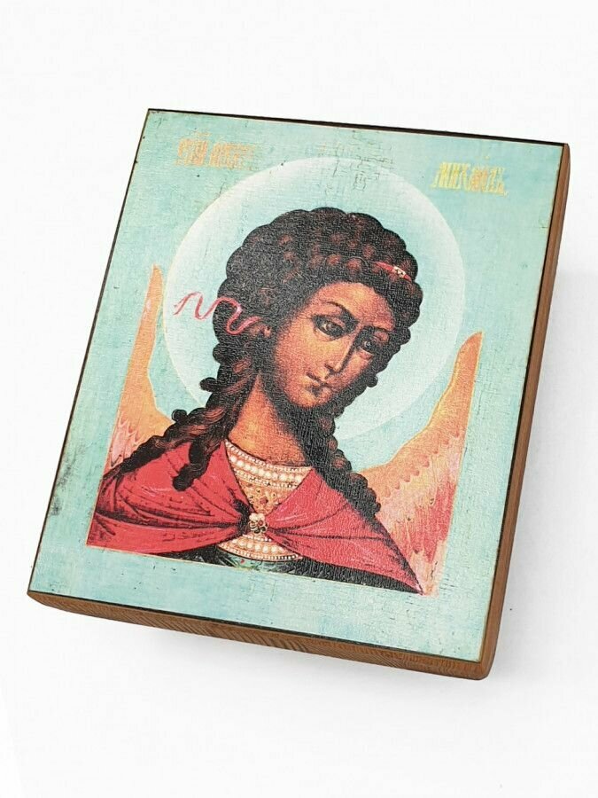 Икона Архангел Михаил 19 век, под старину, 10х12 см