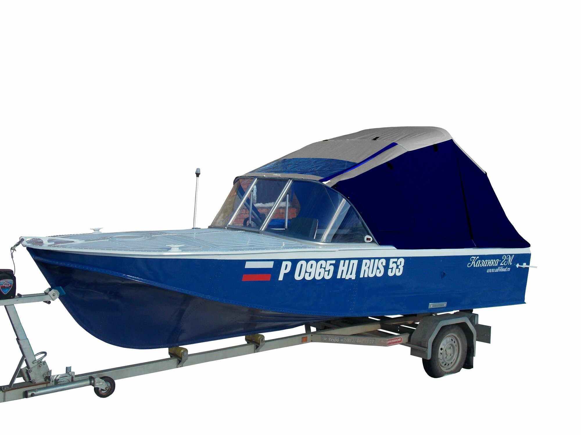 Казанка 2М. Стекло с калиткой, тент, дуги, крепление. Комплект