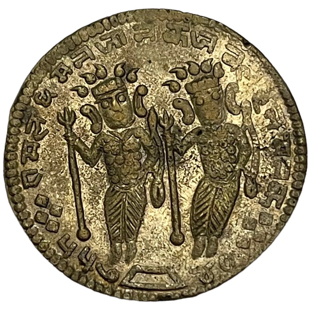 Индия, храмовый токен "Рам Дарбар" 1700-1900 гг. (Раматанка) (Тип 2) (5)