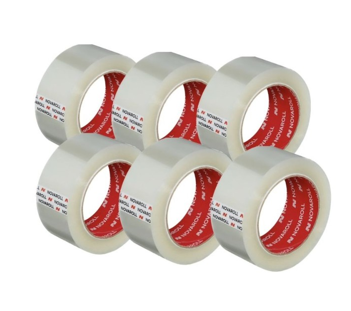 Прозрачная клейкая лента Nova Roll, 48 мм х 150 м х 40 мкм (6 шт)