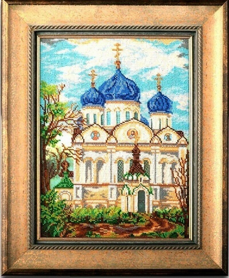 Набор для вышивания Радуга бисера #В-401 Дорога к храму, Вышивка бисером, 18.5 x 26 см