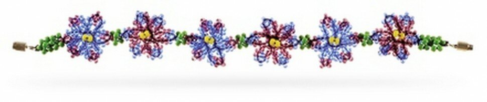 Набор для бисероплетения Радуга бисера #А-099 Браслет "Фиалка"