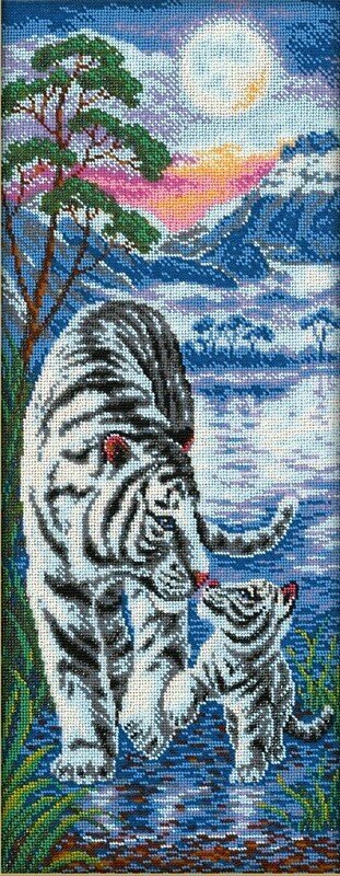 Набор для вышивания Радуга бисера #ВК-609 Лунный свет, Вышивка бисером, 23 х 60 см