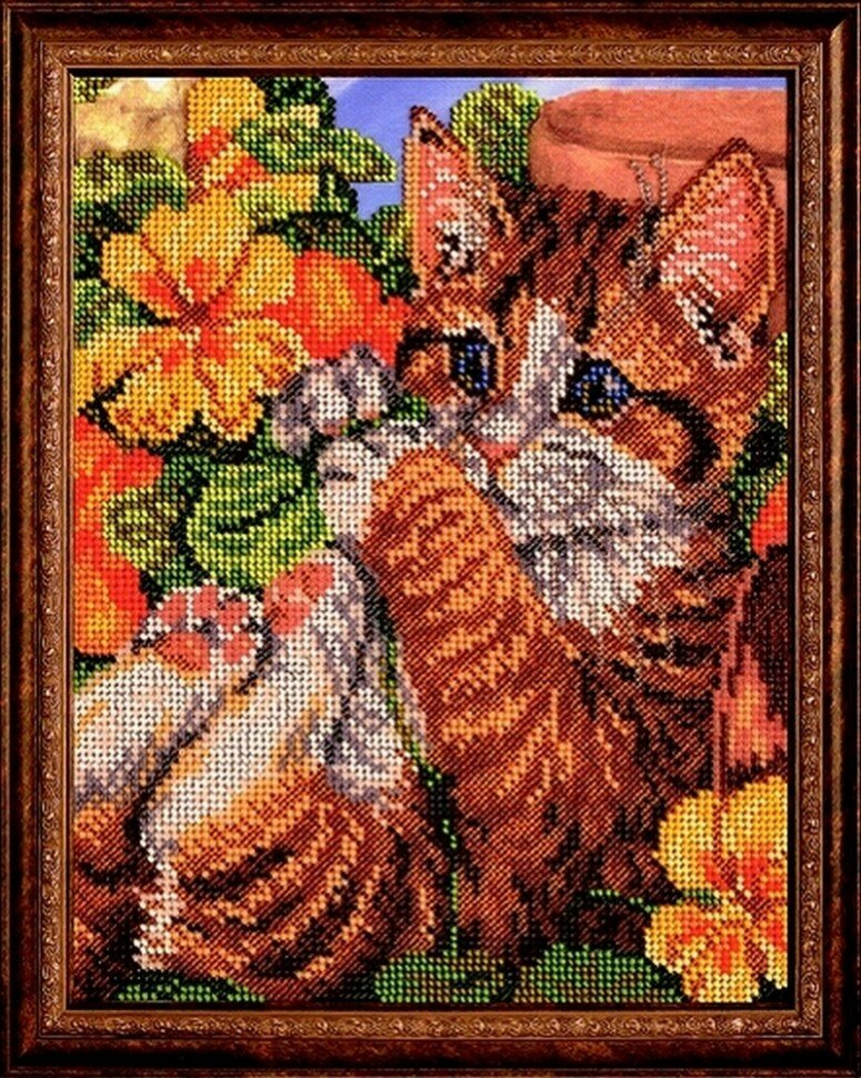 Набор для вышивания Радуга бисера #В-259 Баловень, Вышивка бисером, 20 x 26 см