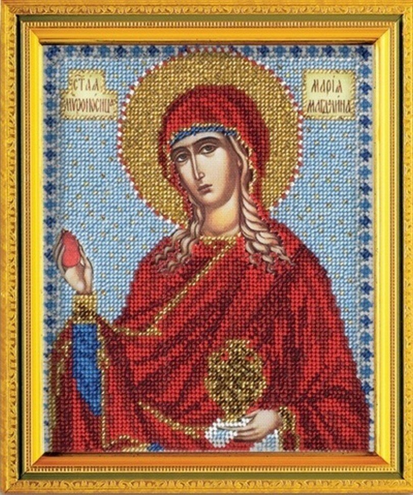 Набор для вышивания Радуга бисера #В-330 Св. Мария, Вышивка бисером, 12 x 14.5 см