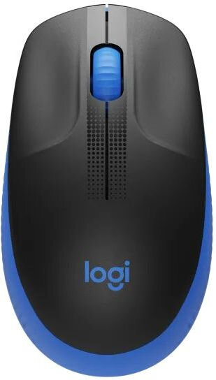 Logitech Оптическая мышь Logitech M190 910-005925, беспров, 2кн.+скр, черно-синий (USB) (ret)
