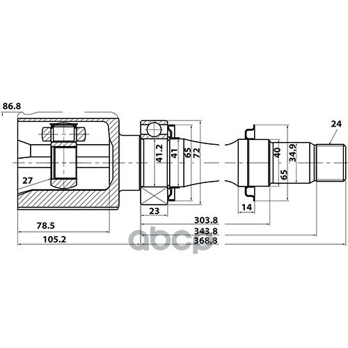 Шрус Внутренний Toyota Camry (01--06), - R Zikmar арт. Z87510R