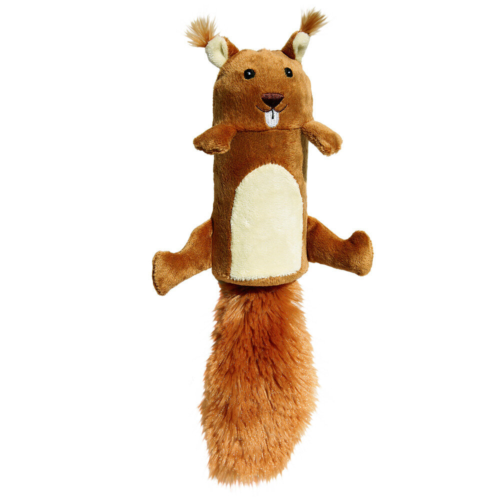 GiGwi Игрушка для собак Белка с большой пищалкой, текстиль, без набивки