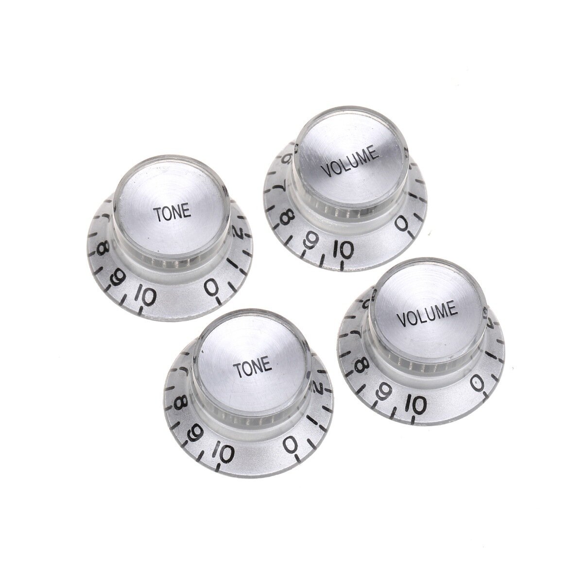 Набор ручек потенциометров Musiclily Pro MX1735SR, MX1737SR, SG style, метрические, громкость, тон, хром