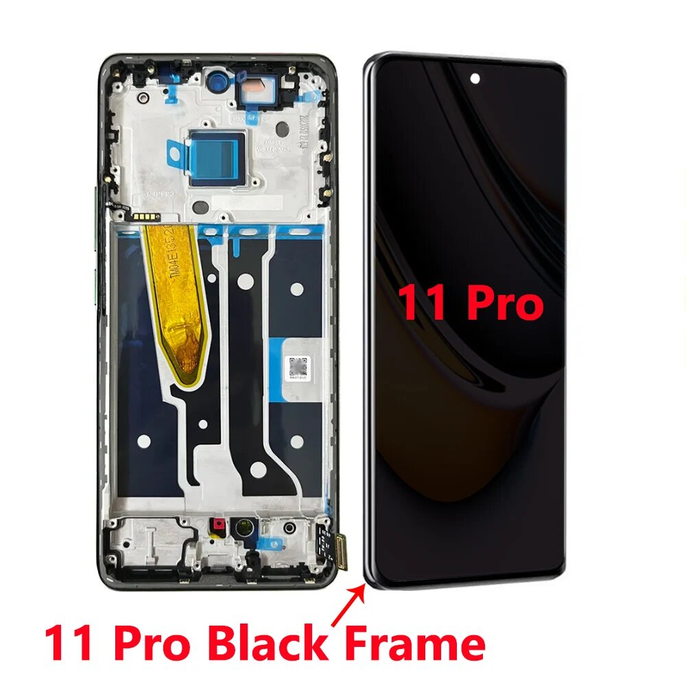 Для REALME 11 PRO ЖК-дисплей + замена сенсорного экрана в сборе для Realme 11 Pro 11Pro Black Frame