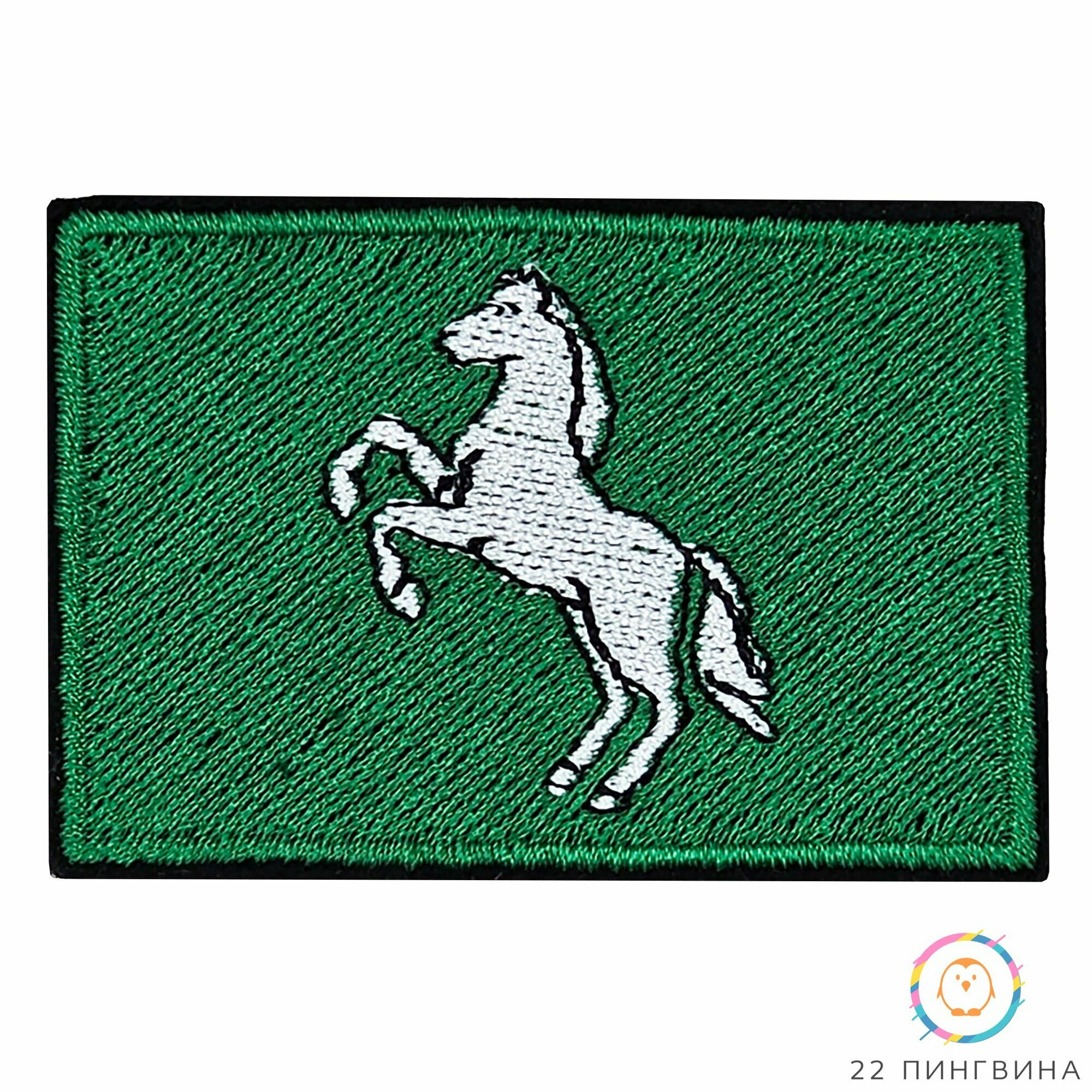 Нашивка, патч, шеврон "Флаг Томска" 60x40mm PTC624