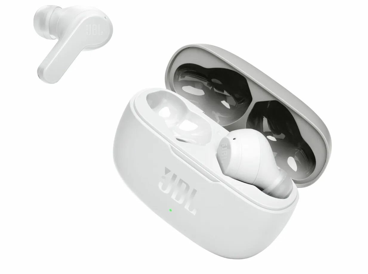 JBL Наушники беспроводные с микрофоном JBL Wave 200TWS, Bluetooth, 3.5 мм