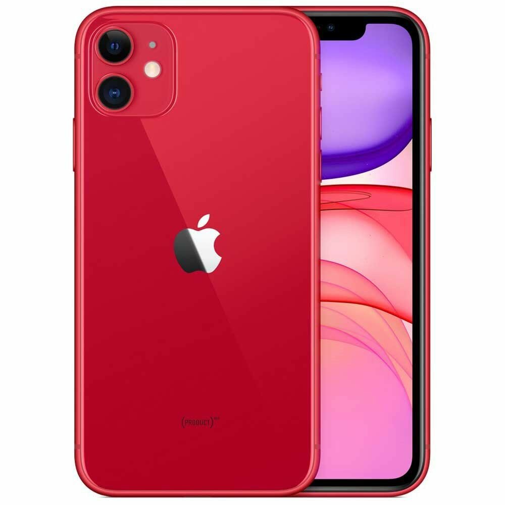 Смартфон Apple iPhone 11 128 ГБ RU, Dual: nano SIM + eSIM, (PRODUCT)RED
