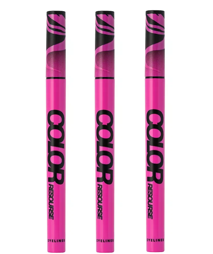 Лайнер для глаз Love Generation Color resourse, тон 01 черный, 0,6 мл 3 шт