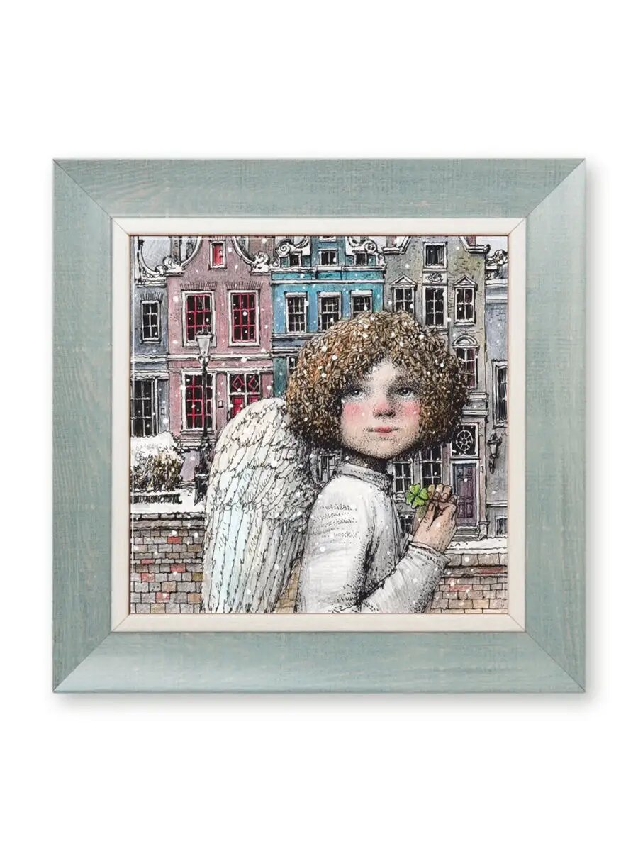 Картина на стену с ангелом.