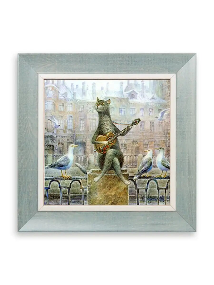 Картина на стену. Питерские коты